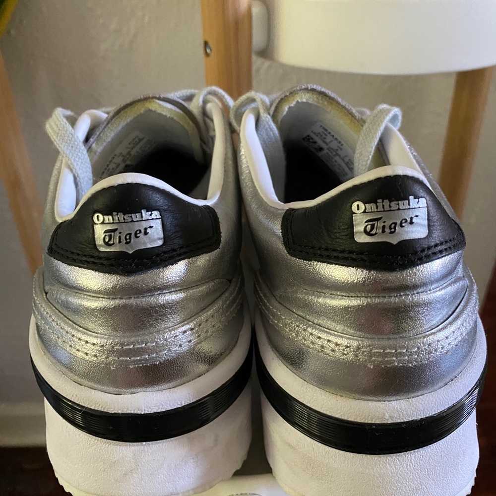 Onitsuka Tiger Silver Leather Sneaker (From Japan - Gem